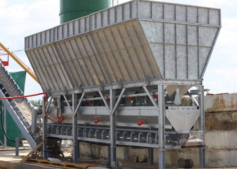 Aggregate (In-Line) Hoppers with Conveying System | Silo Systems